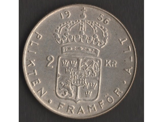 2 Kronor, Krune - 1956 - Sweden, Švedska