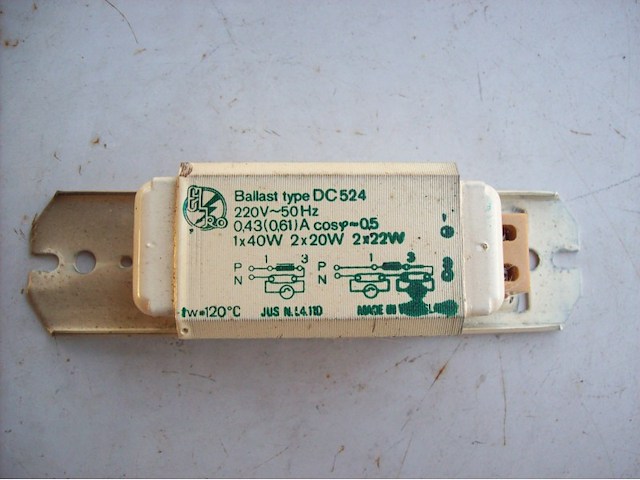ELRO balast za neonku 40W(2X20)W Yugoslavia