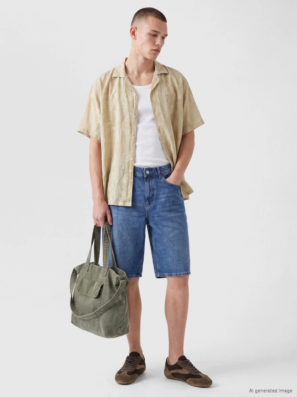 XSIDE Loose Fit Muški Teksas Šorts