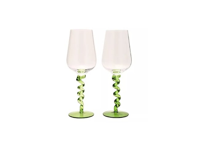 Čaša za vino set 2 - Raspberry Blossom, Wiggle Stems
