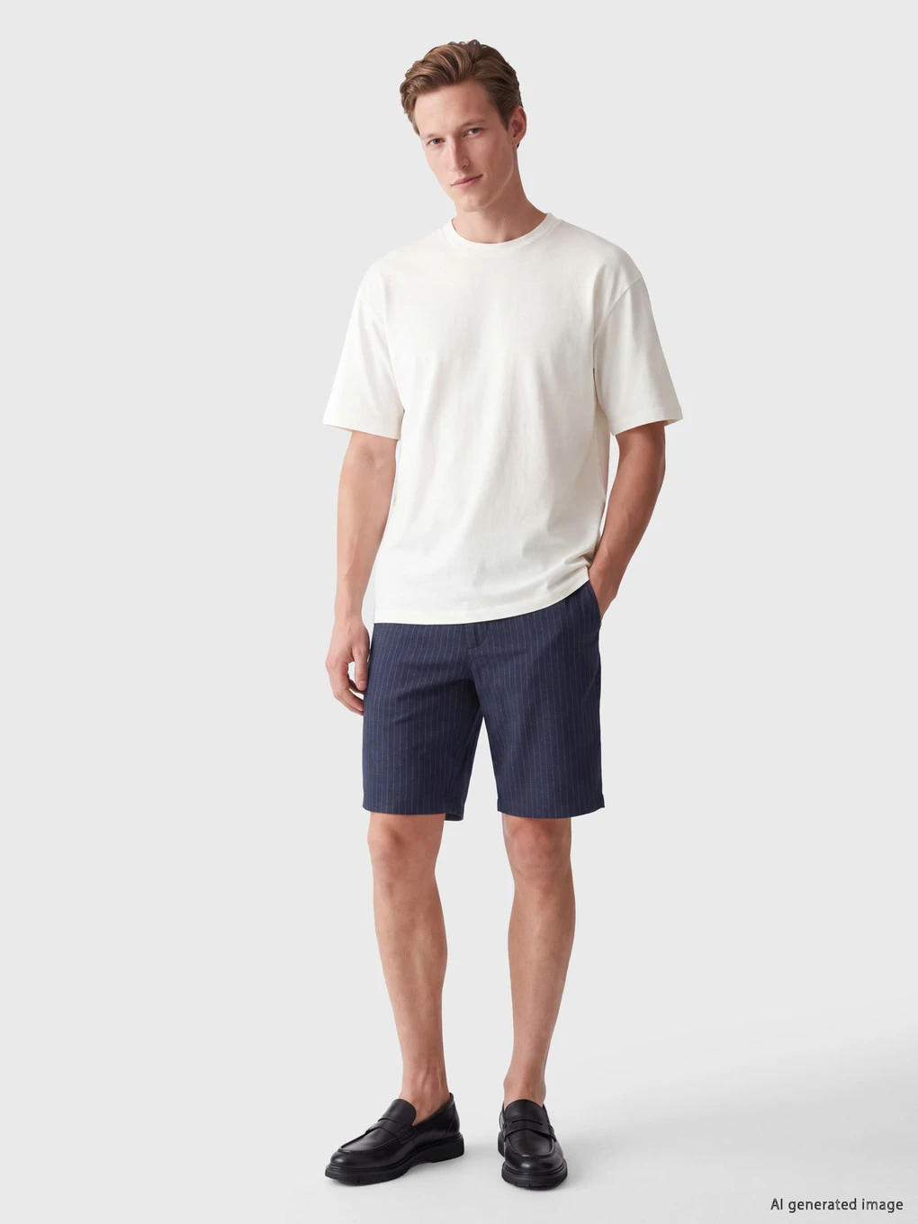 SOUTHBLUE Regular Fit Muški Šorts Od Mešavine Lana