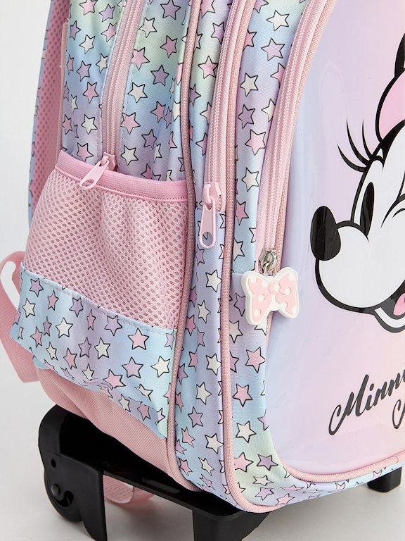 LCW ACCESSORIES Minnie Mouse Štampana Dečja Torba Sa Točkićima
