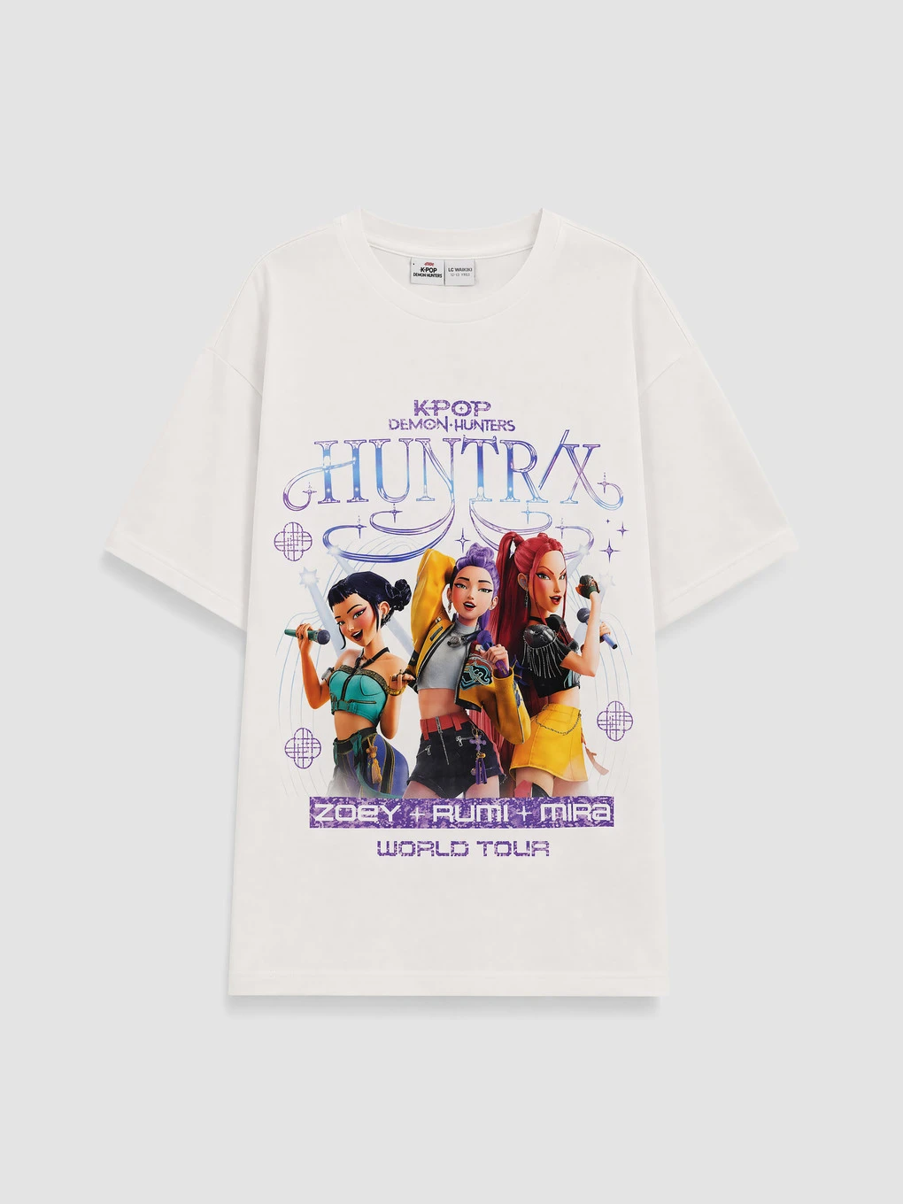 LCW Kids K-pop Demon Hunters Štampana Majica Za Devojčice