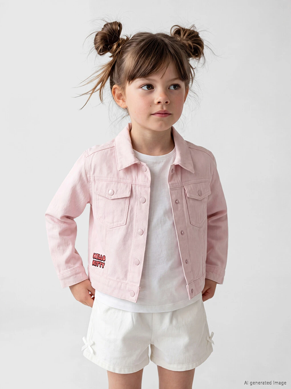 LCW Kids Hello Kitty Štampana Jakna Za Devojčice