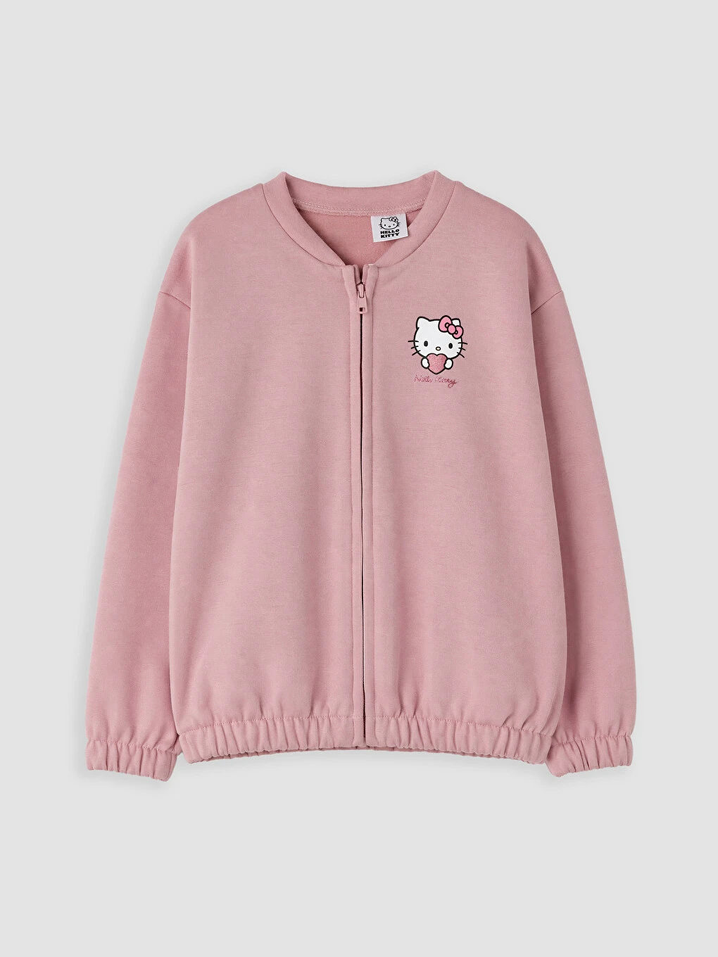 LCW Kids Okrugli Izrez Hello Kitty Štampana Devojačka Dukserica