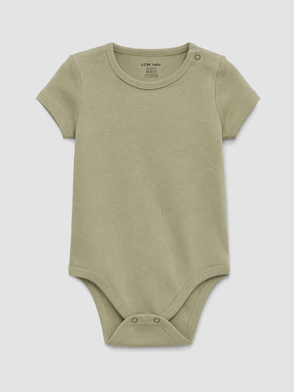 LCW baby Bodi Sa Okruglim Izrezom Sa Štampom Za Bebe Dečake, 3-delni Komplet