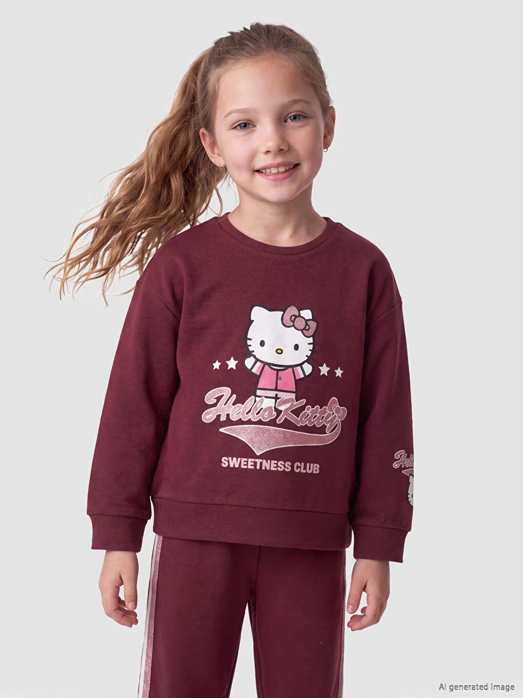 LCW Kids Hello Kitty Štampani Komplet Za Devojčice