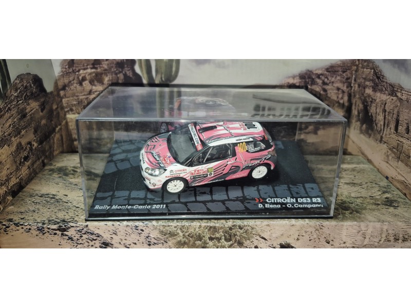 Ixo Altaya Citroen DS3 R3 Monte Carlo (2011) 1:43
