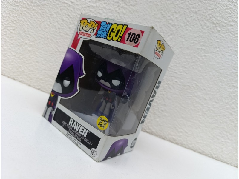 Funko Pop 108 Raven Teen Titans Go - Retko - GLOW