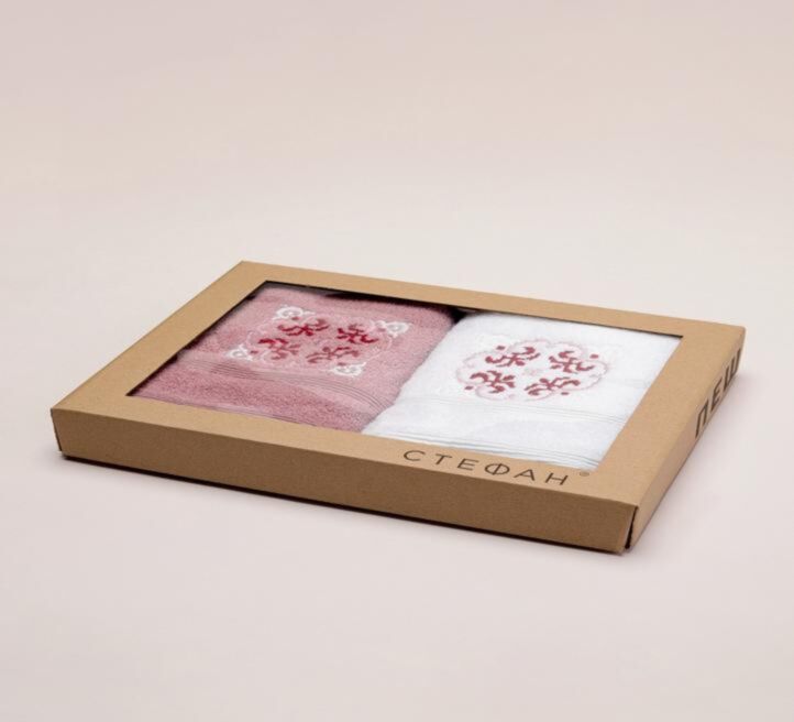 STEFAN SET PEŠKIRA 50 CM X 100 CM DUET - ROZE.ETNO