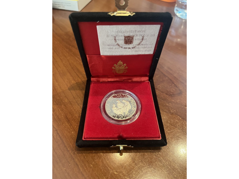 2000 Lira Vatican 2000 Holy Year Srebro Proof