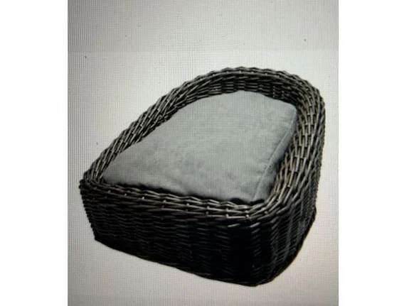 Vivog Pletena korpa sa jastukom za pse ili mačke 53x45x3cm