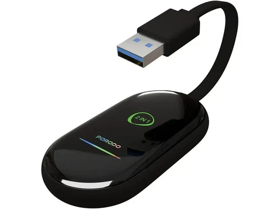 Porodo Play-X 2 u 1 bežični Android Auto i CarPlay adapter