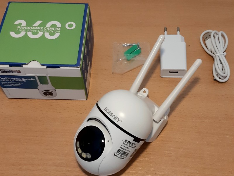 WiFi kamera za video nadzor BOSSNEY + adapter 5V