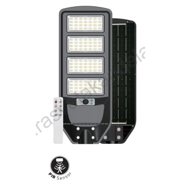 Solarna LED ulična svetiljka 200W 6400K sa senzorom i daljinskim GRAND PRO-200