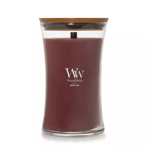 Rouge Oud - L WoodWick mirisna sveća (ruža i oud)