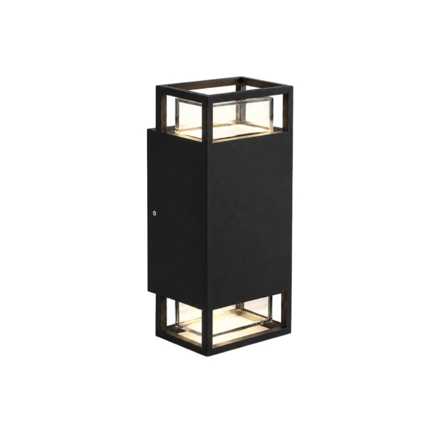 Zidna lampa crna 2xGU10 IP65 B250575