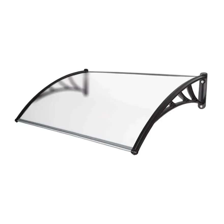 Nadstrešnica 150x100 Crna Providna 5mm LeksanID: EK000881902