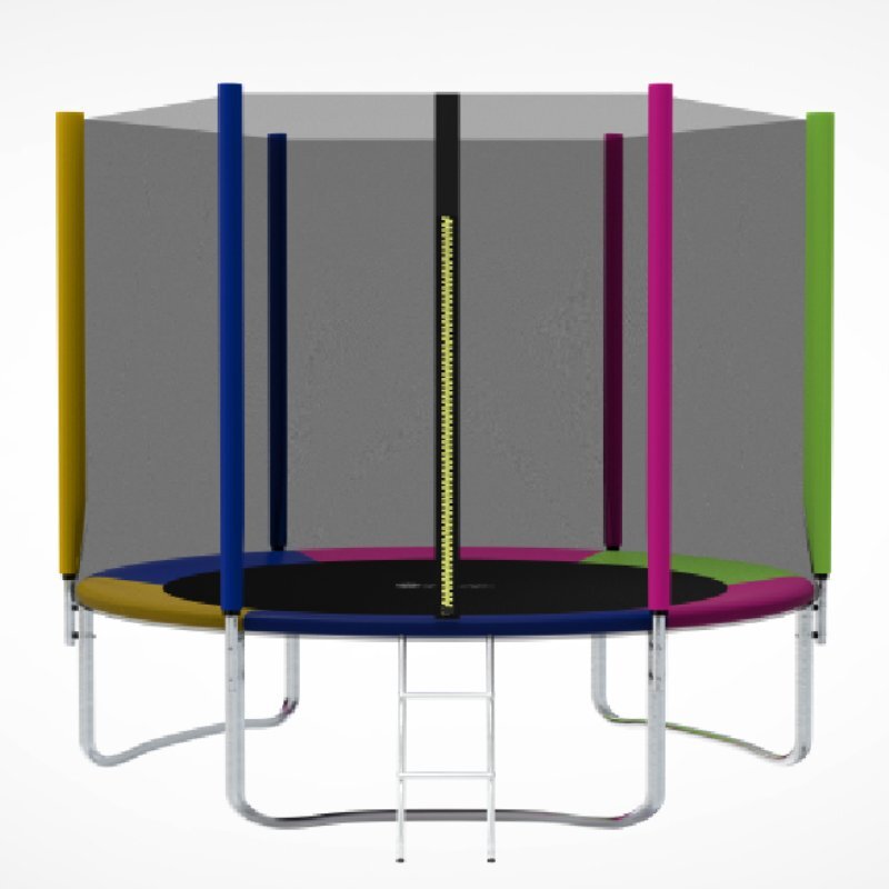 Trambolina trampolina premium stil multicolor 305cm sa merdevinama i unutrašnjom sigurnosnom mrežom 13163ID: EK000882180