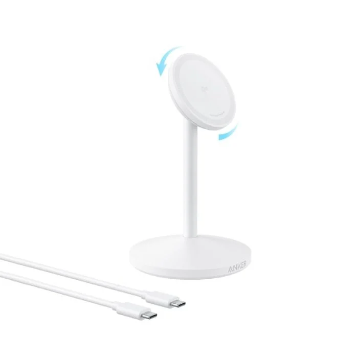 Anker MagGo bežični punjač 15W beli