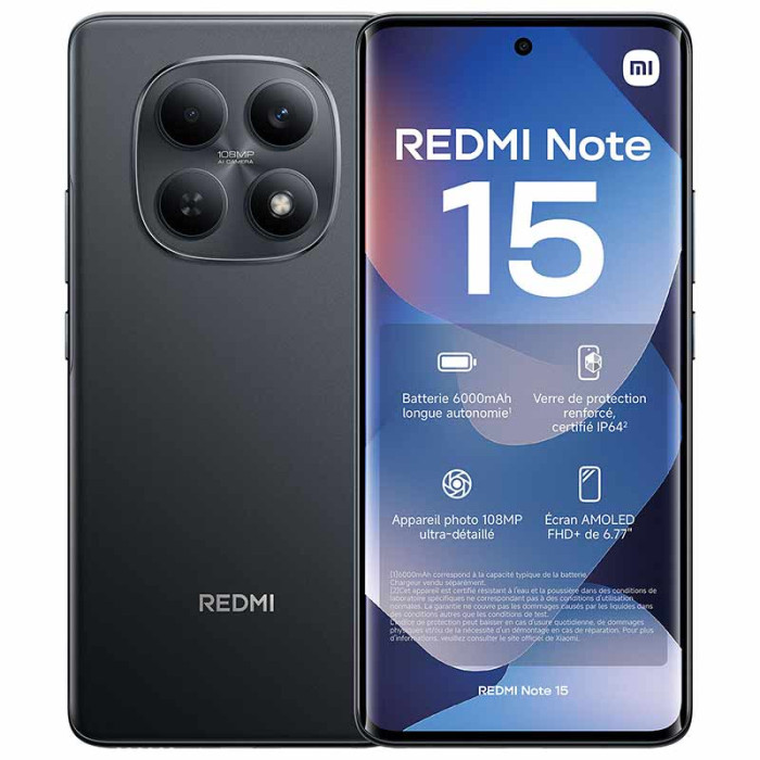 XIAOMI REDMI NOTE 15 8/256GB BLACK