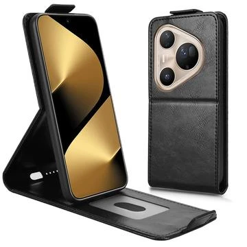 HUAWEI PURA 80 ULTRA VERTICAL FLIP CASE WITH STAND - BLACK