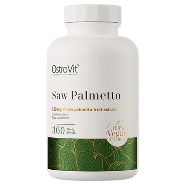 OstroVit Saw Palmetto VEGE 120 mg – 360 tableta sa ekstraktom ploda testeraste palme