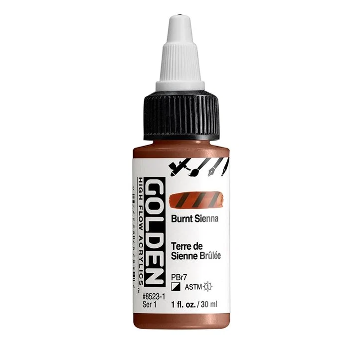 GOLDEN High Flov akrilna boja 30 ml – 8523 Spaljena Sijena