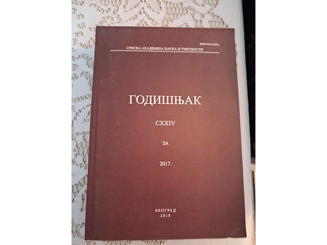 GODIŠNJAK CXXIV ZA 2017.