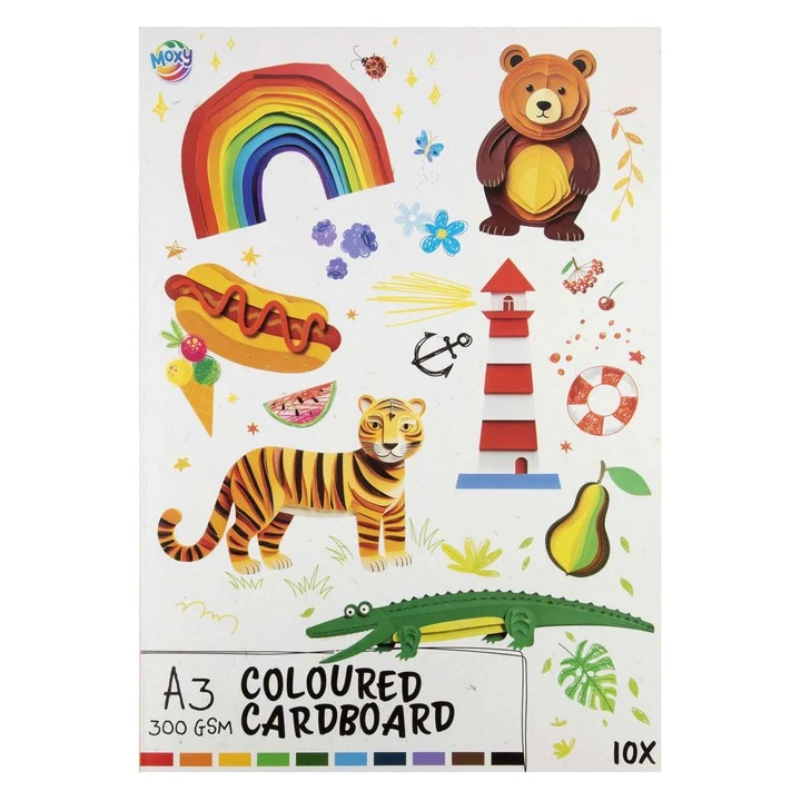 MOXY Karton u boji A3 – 10 listova 300 GSM
