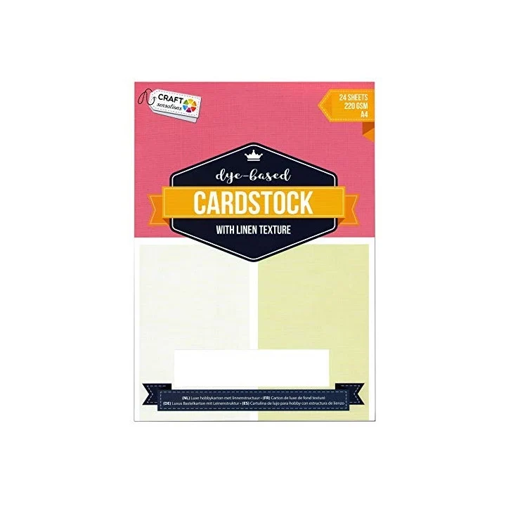 Kreativni karton Craft Sensations sa strukturom lana A4 - 24 lista – Pad 1