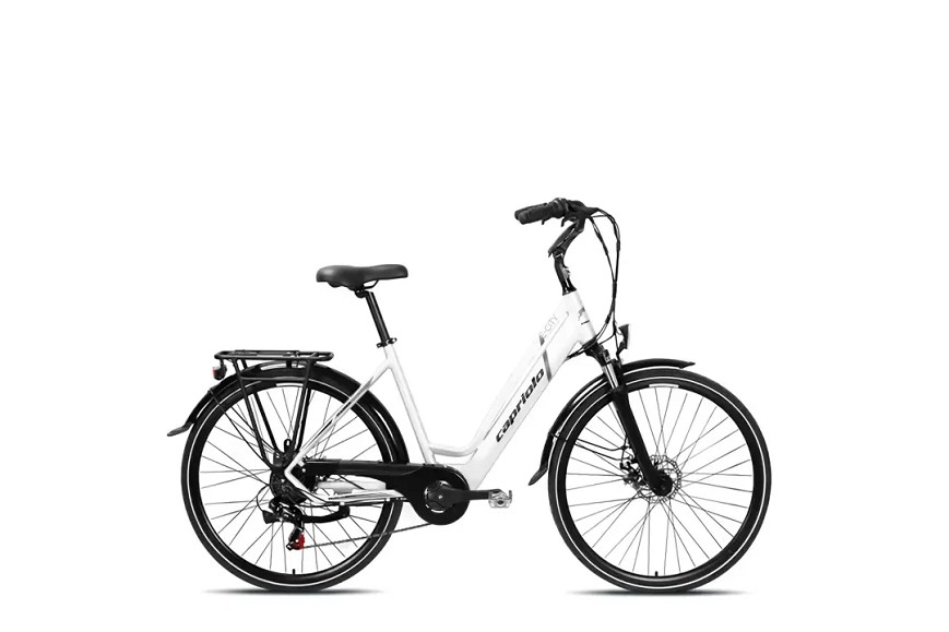 Električni bicikl Capriolo E-Bike E-City Lady 28" belo-crno