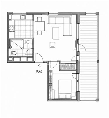 Moderan Stan u Izgradnji – Ledine, 42m2 ID#25597