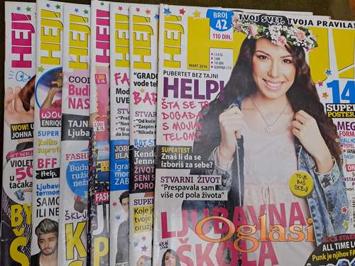 Hej! Teen magazin. Br: 55, Cena:100 dinara. Tel. 060-5858153