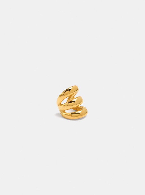 TRIPLE-EFFECT EAR CUFF - STAINLESS STEEL