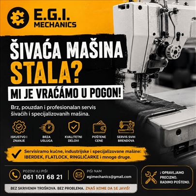 ŠIVAĆA MAŠINA STALA? NE BRINI — IMAMO REŠENJE