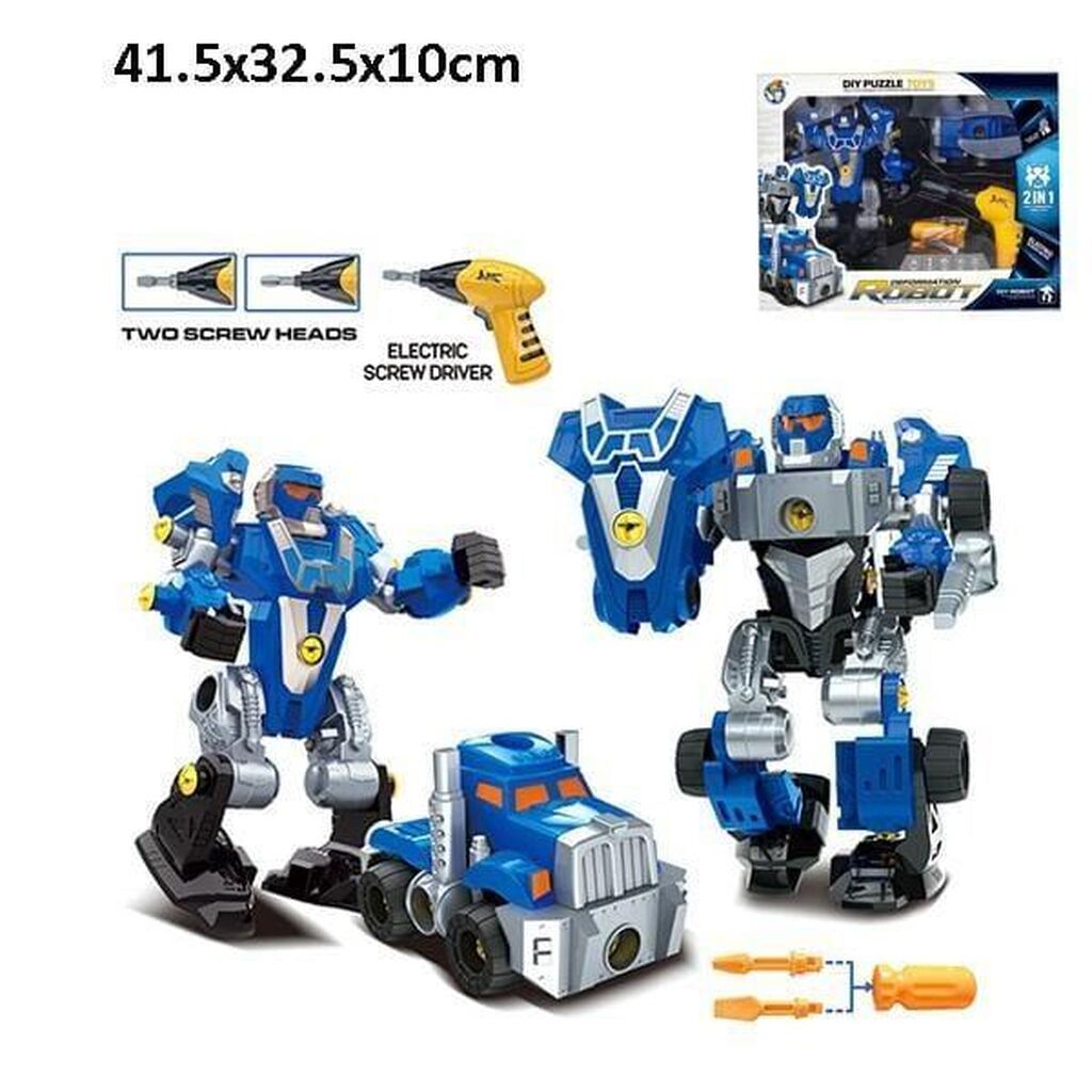 Robot kamion – 2 u 1 set za sklapanje - Kamion koji se uz pomoć