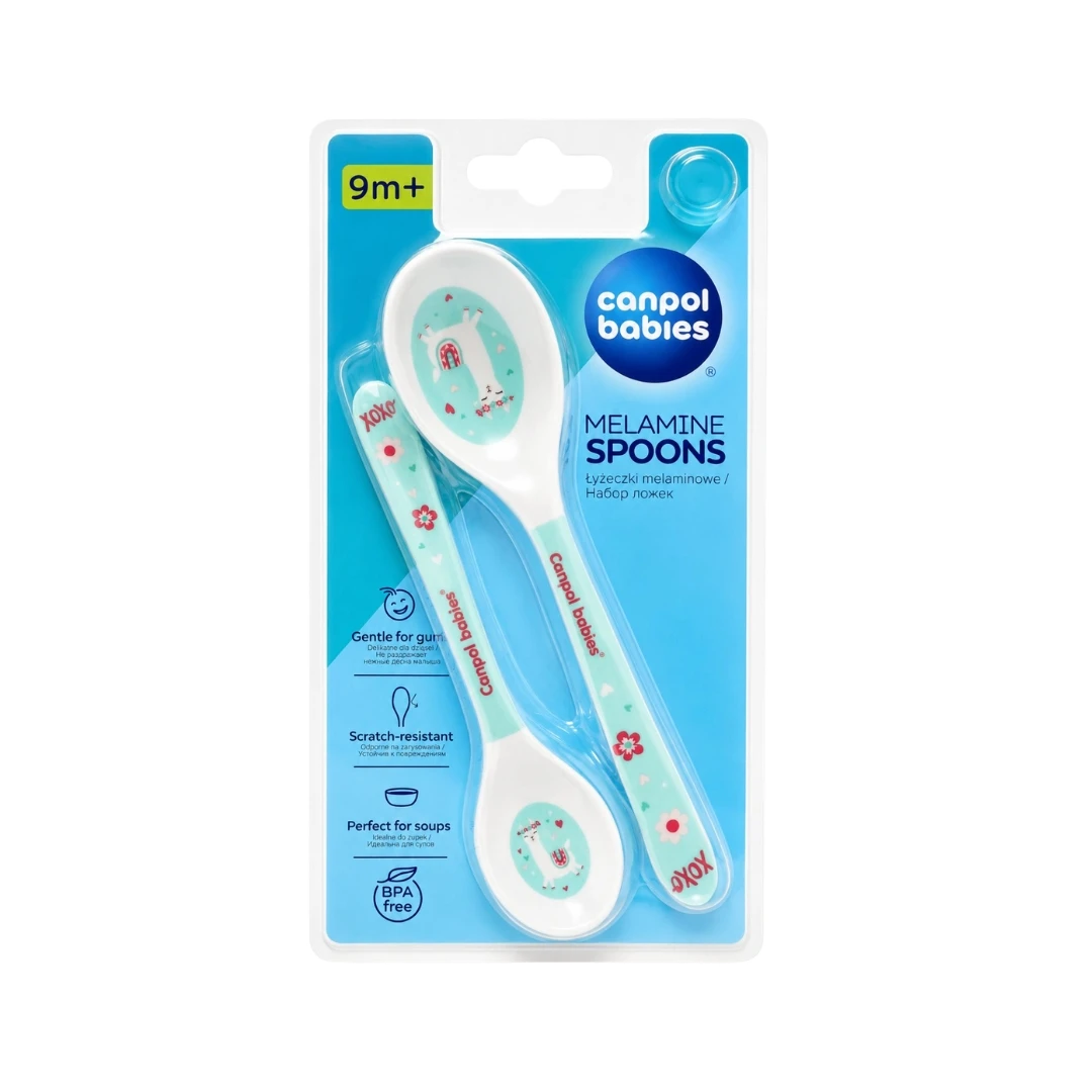 Canpol Babies Set Kašika Exotic Animals Turquoise 2 Komada