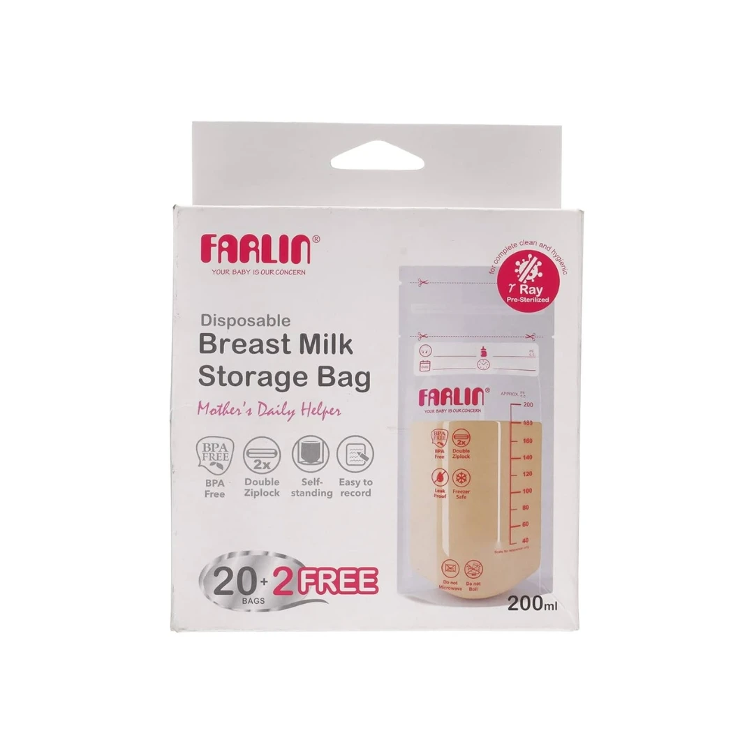 FARLIN® Kese za Odlaganje Mleka od 200 mL 22 Kese