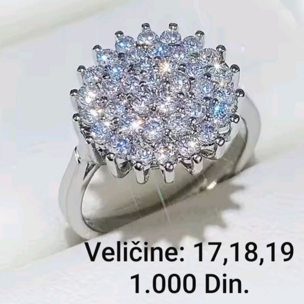 Elegantni posrebren prsten od hirurskog čelika sa žigom S925, sa