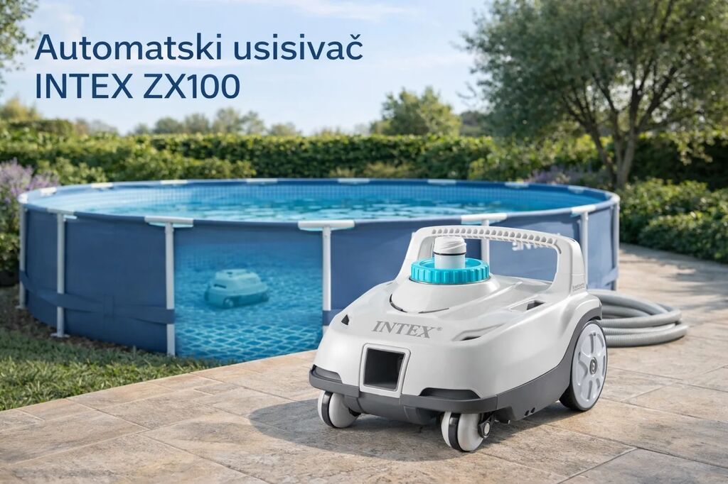 INTEX ZX100 AUTOMATSKI ROBOT USISIVAČ ZA BAZEN ✅ Novo, nekorišćeno