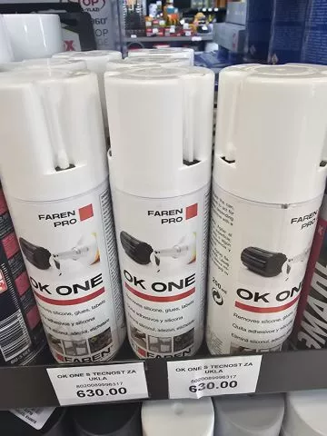 OK ONE S TEČNOST UKLANJANJE OSTATAKA SILIKONA/LEPKA