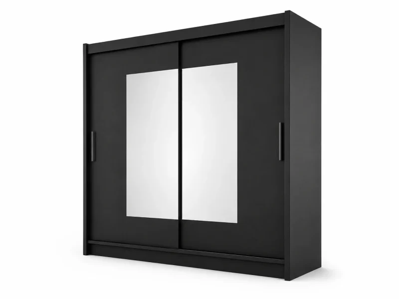 Klizni Garderober BEGA VII 180 Crni Mat