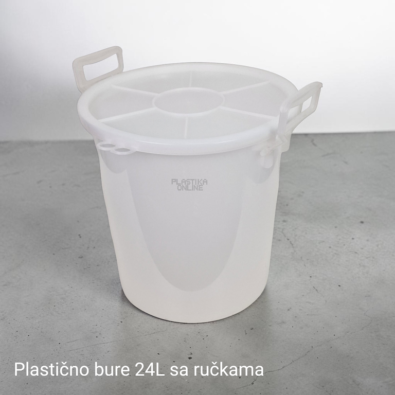 Plastično bure 24L sa poklopcem i ručkama