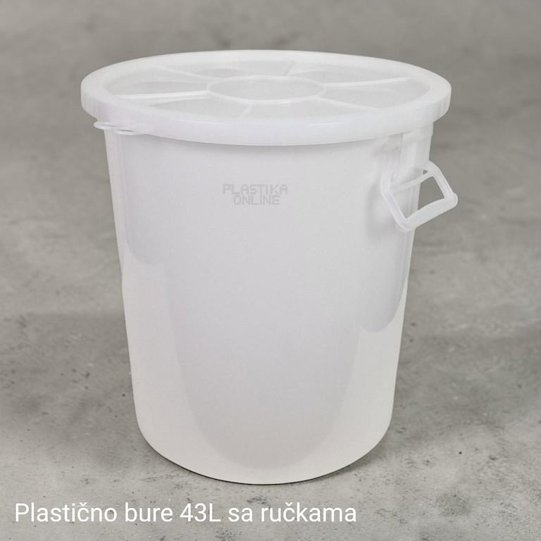 Plastično bure 43L sa ručkama i poklopcem