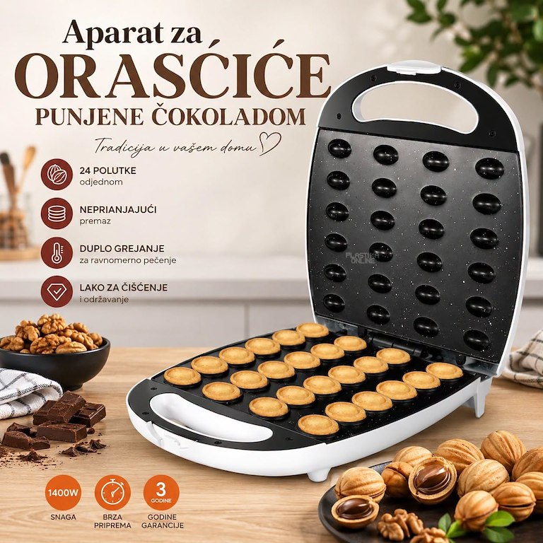 Aparat za oraščiće punjene čokoladom Nut Maker
