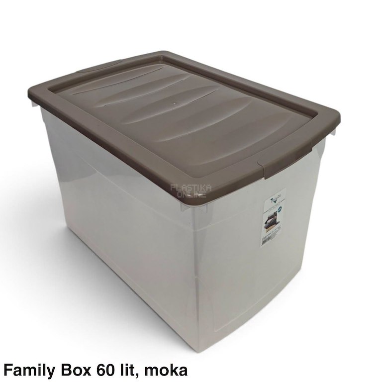 Kutija za odlaganje 60L Family box-MOKA