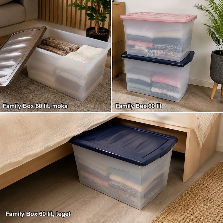 Kutija za odlaganje 60L Family box-TEGET