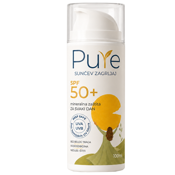 Pure sunčev zagrljaj spf 50+ 100ml
