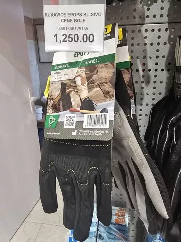 ZAŠTITNE RUKAVICE EPOPS BL SIVO-CRNE BOJE